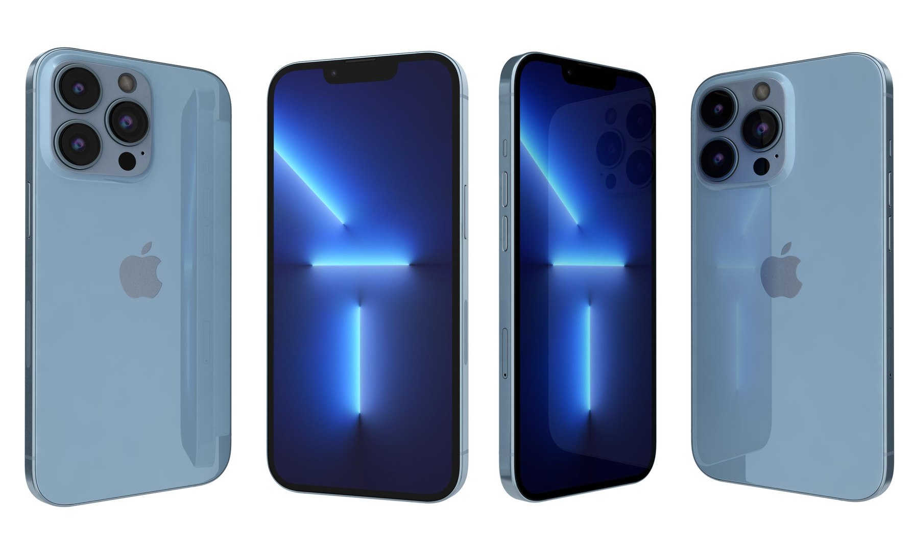 Apple iPhone 13 Pro Pacific Blue 3D model - TurboSquid 1793772