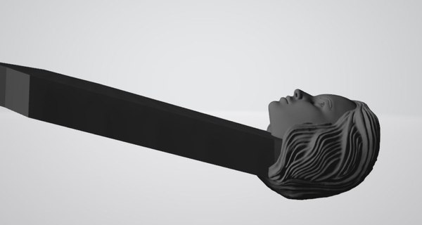 Girl head guitar model - TurboSquid 1399508