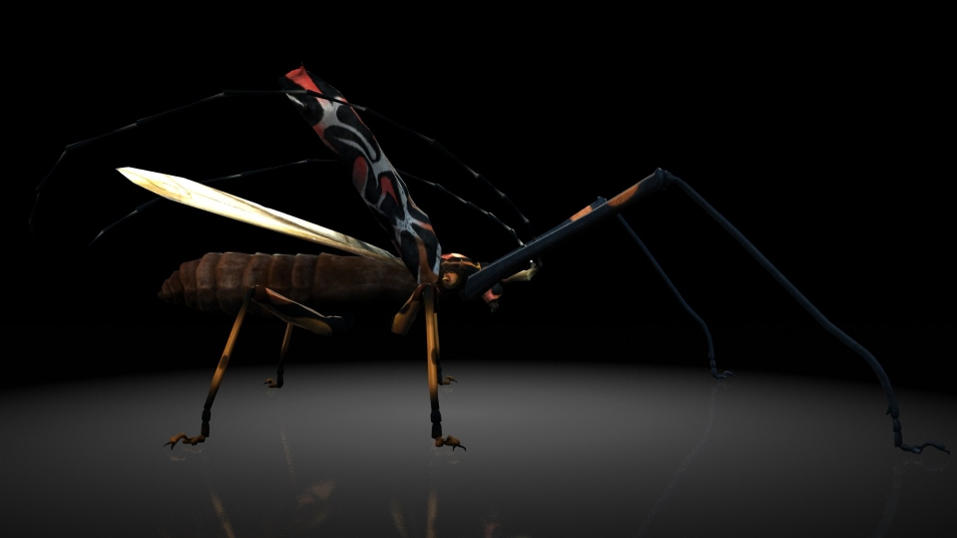 Cerambycidaeinsect 3D model - TurboSquid 1313606