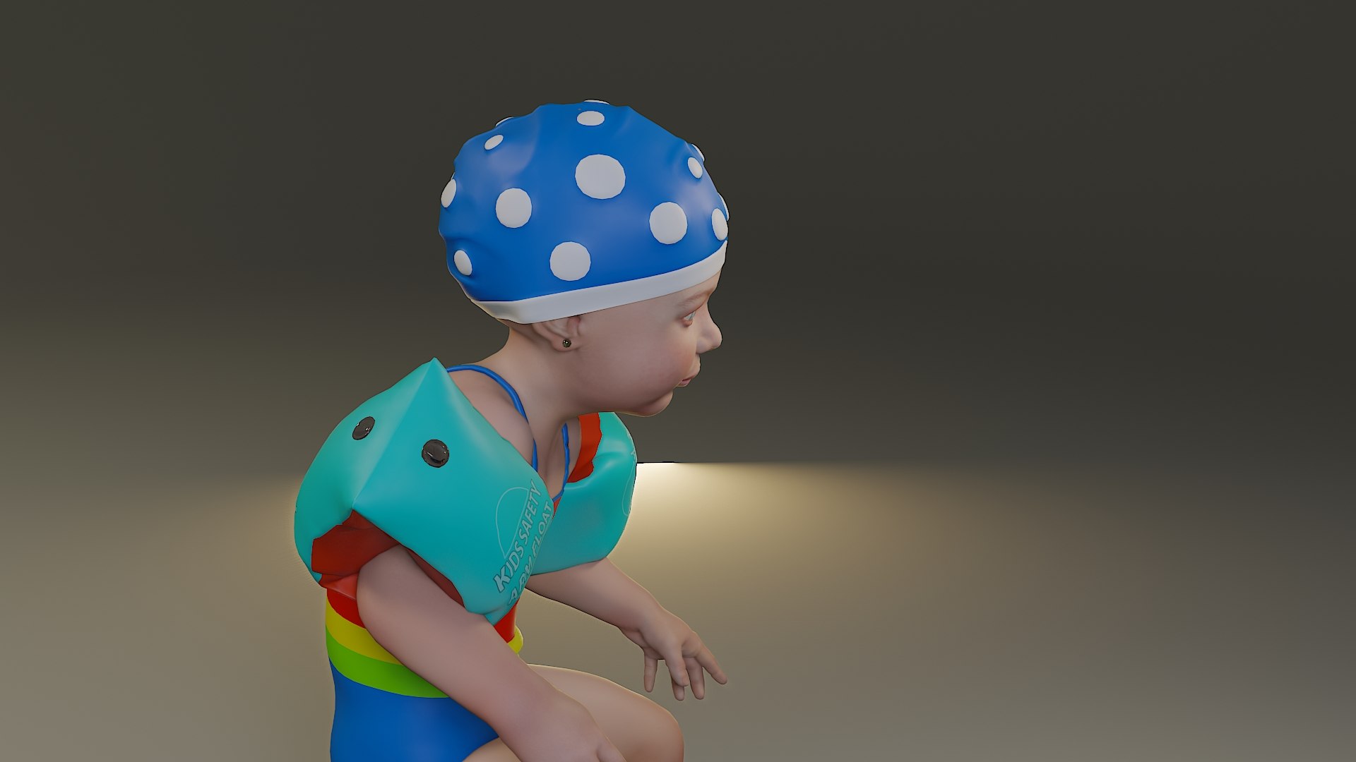 Child Female Swwimmingpool Swim Pool Model - TurboSquid 1690430