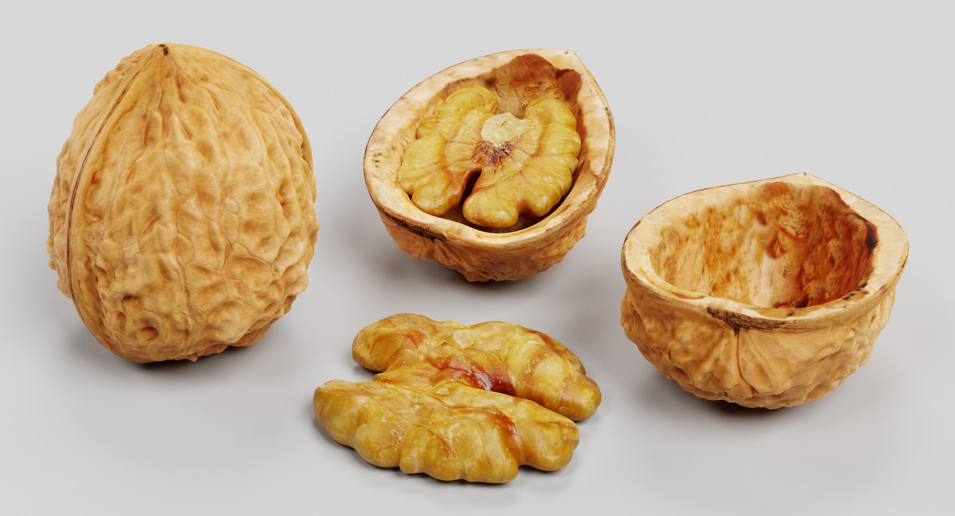 Walnut pbr model - TurboSquid 1251911