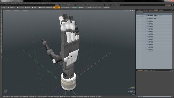 modelo 3d Mechanical Hand - TurboSquid 2105588
