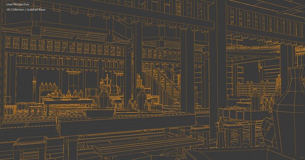 3D medieval guild hall - TurboSquid 1479837