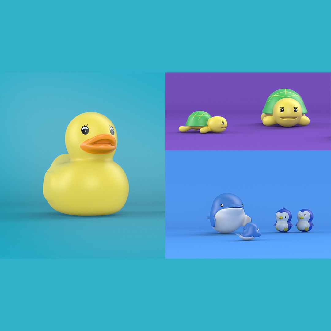 Bath toys model - TurboSquid 1916206