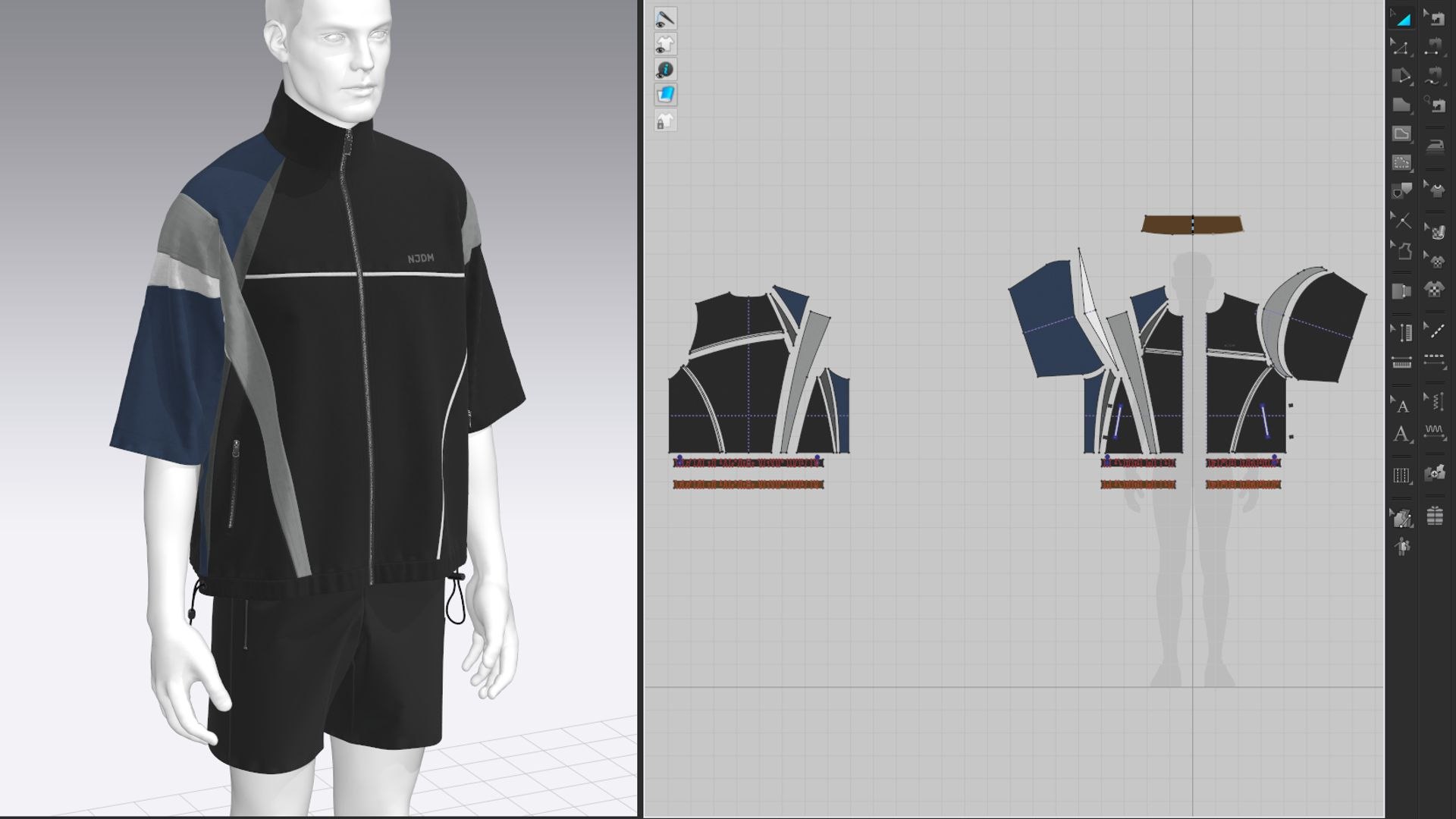 3D Model Men Nylon Jacket Outfit - TurboSquid 2252042