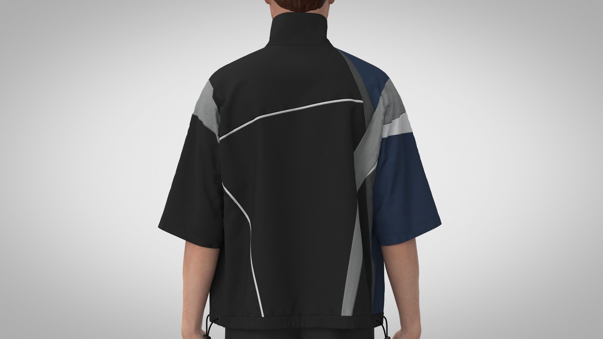 3D Model Men Nylon Jacket Outfit - TurboSquid 2252042
