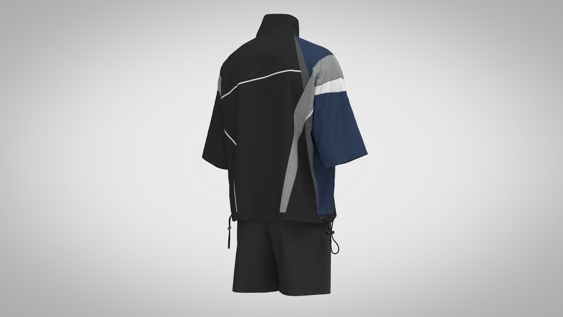 3D Model Men Nylon Jacket Outfit - TurboSquid 2252042