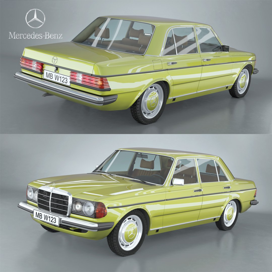 3D Model Mercedes-benz W123 - TurboSquid 1199821