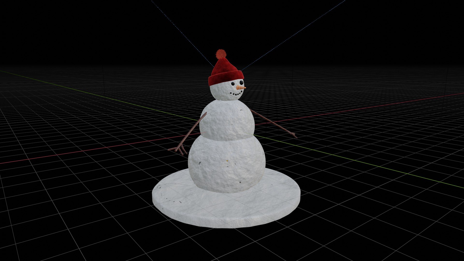 Snowman 3D Model - TurboSquid 2165594