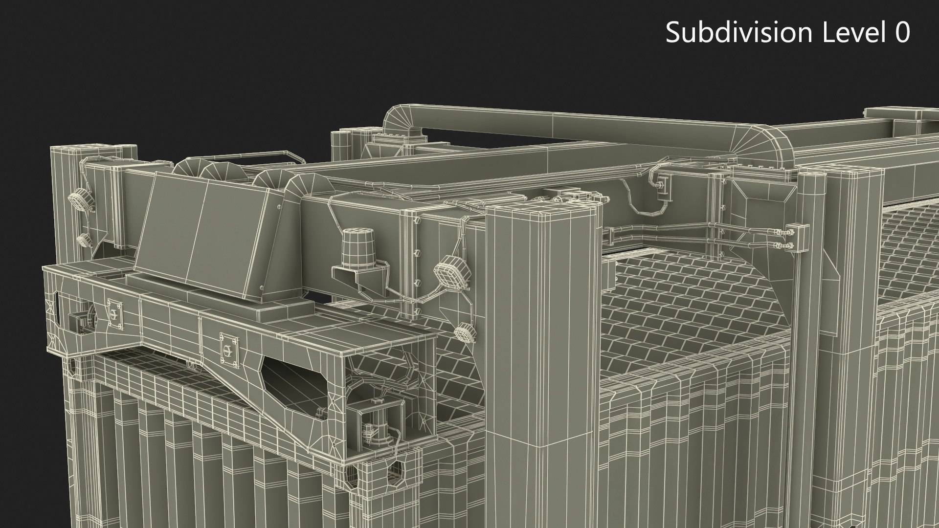 3D Container Shuttle With 40ft Container Yellow - TurboSquid 2430821
