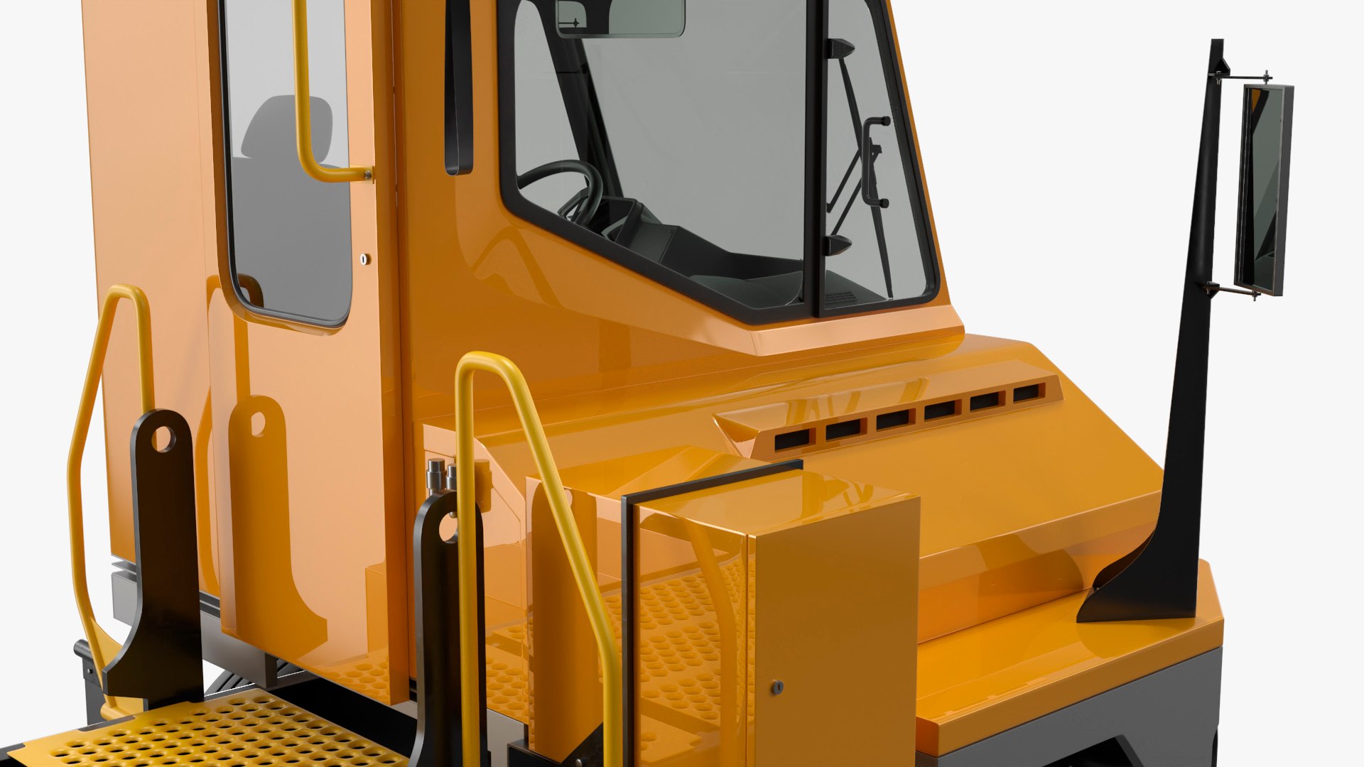 3D Container Shuttle With 40ft Container Yellow - TurboSquid 2430821