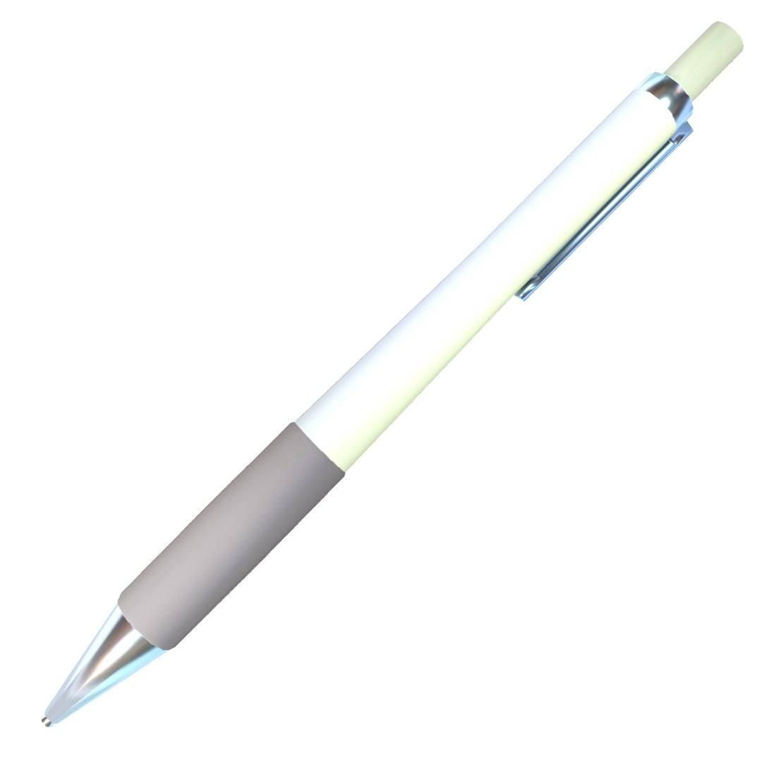 Ergonomic Click Pen Writing 3D Model - TurboSquid 2309326