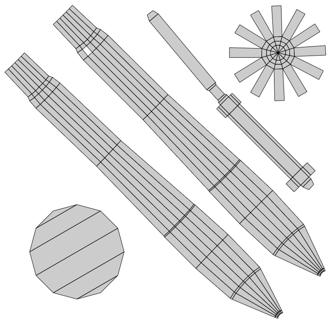 Ergonomic Click Pen Writing 3D Model - TurboSquid 2309326