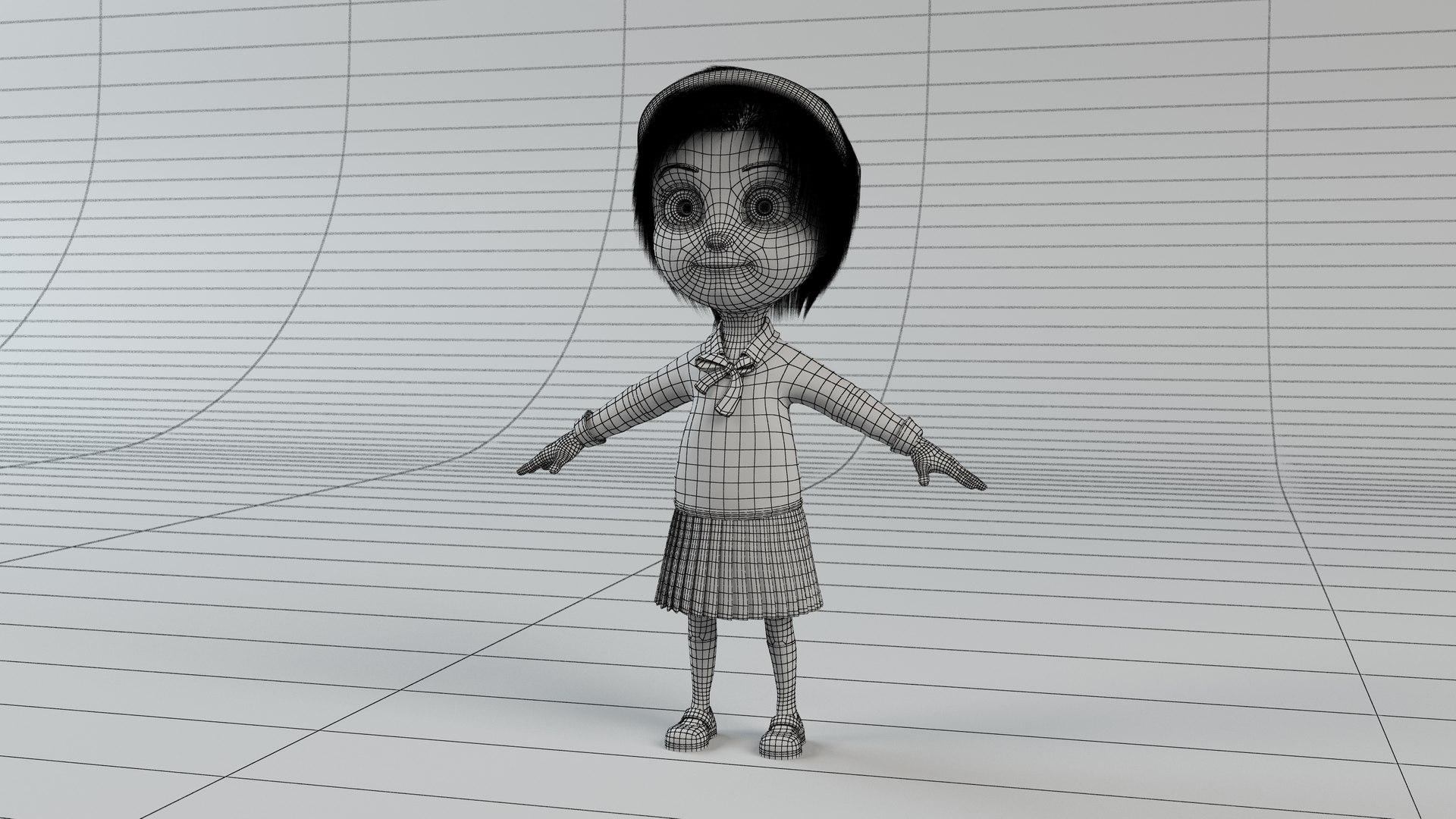 3D body rig hair fur - TurboSquid 1374007