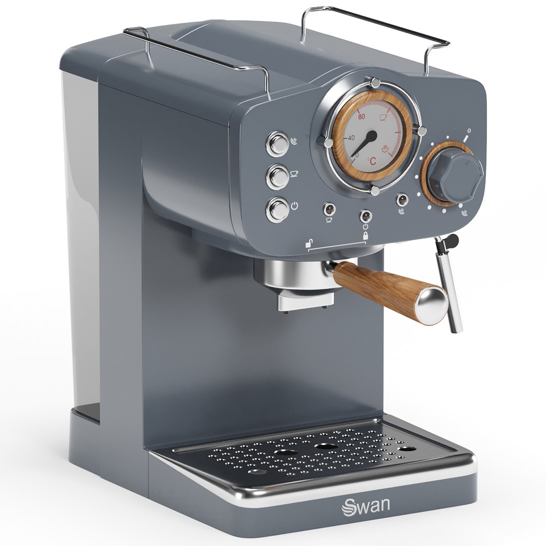 SWAN Espresso Coffee Machine 3D Model - TurboSquid 2003708
