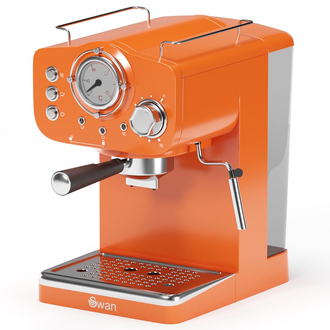 SWAN Espresso Coffee Machine 3D Model - TurboSquid 2003708
