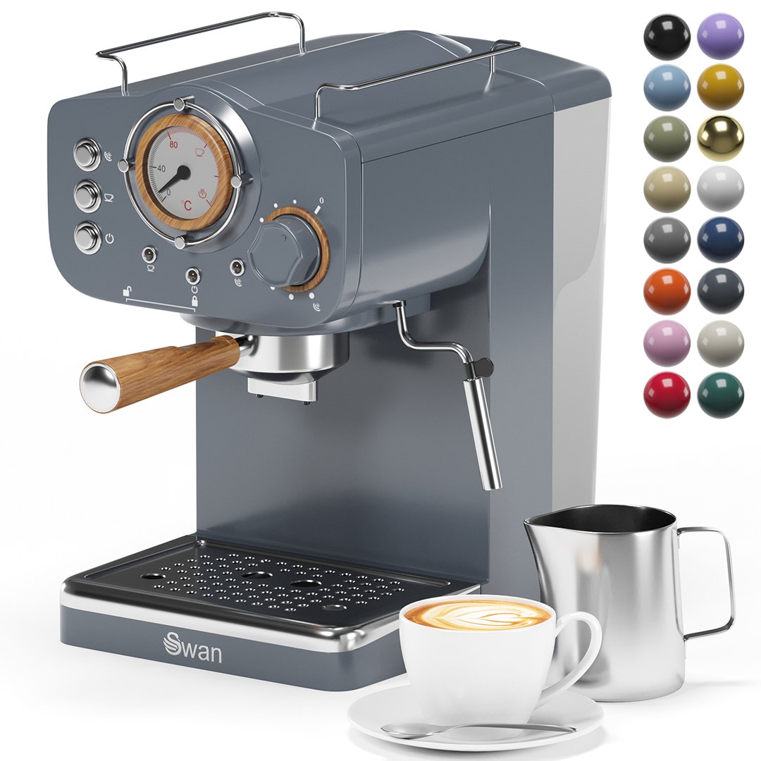 SWAN Espresso Coffee Machine 3D Model - TurboSquid 2003708
