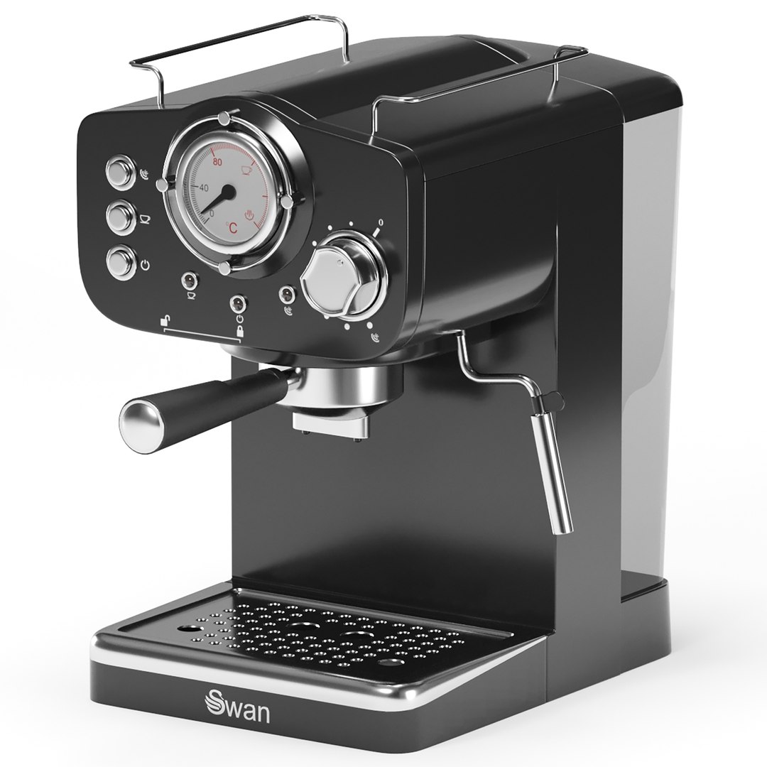 SWAN Espresso Coffee Machine 3D Model - TurboSquid 2003708
