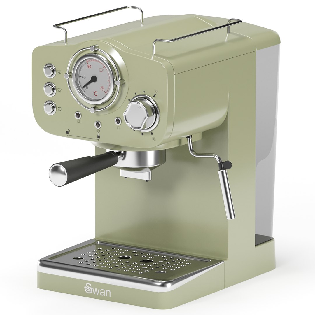 SWAN Espresso Coffee Machine 3D Model - TurboSquid 2003708
