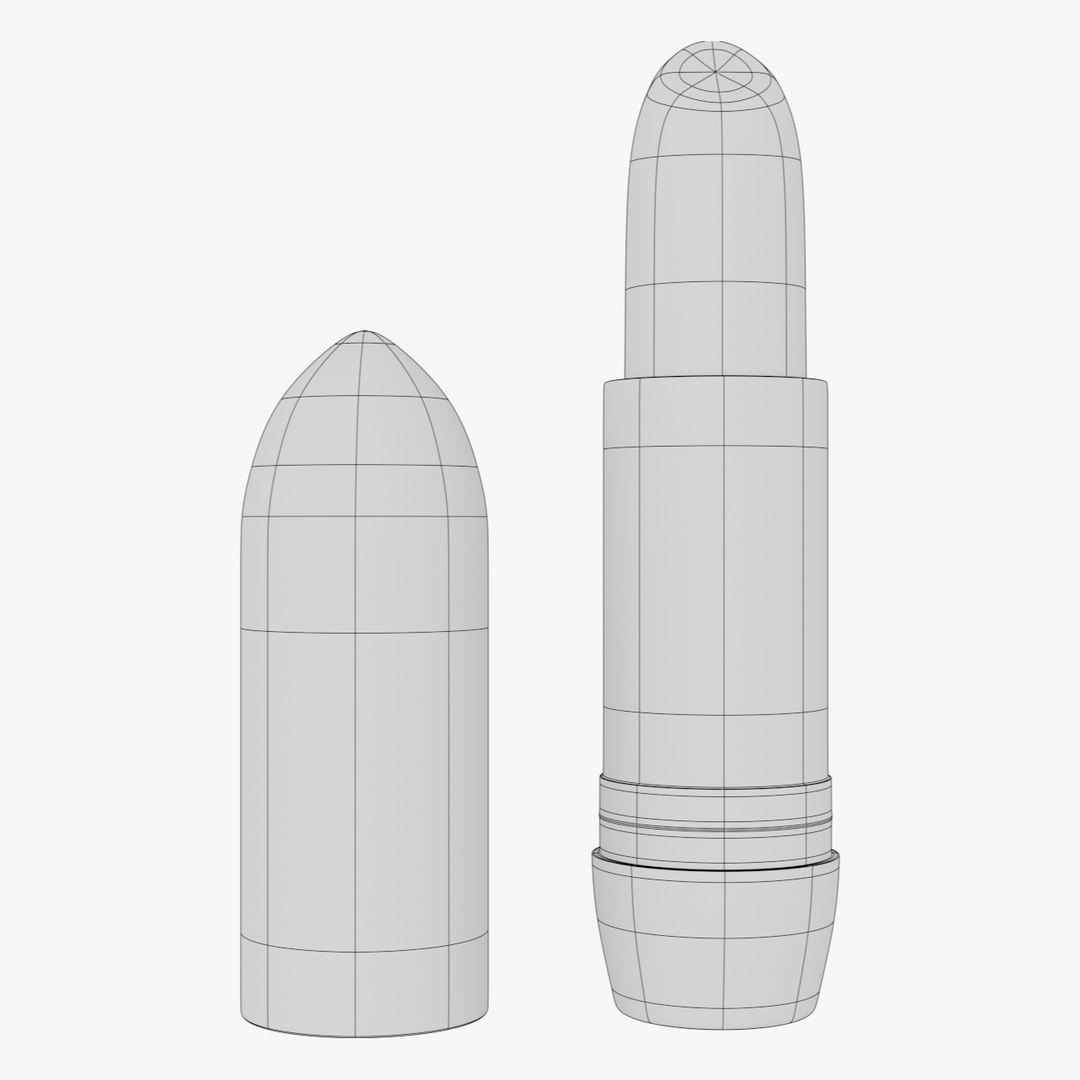 3d Lipstick Lips Model