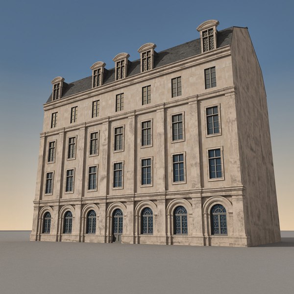 3d european building europe