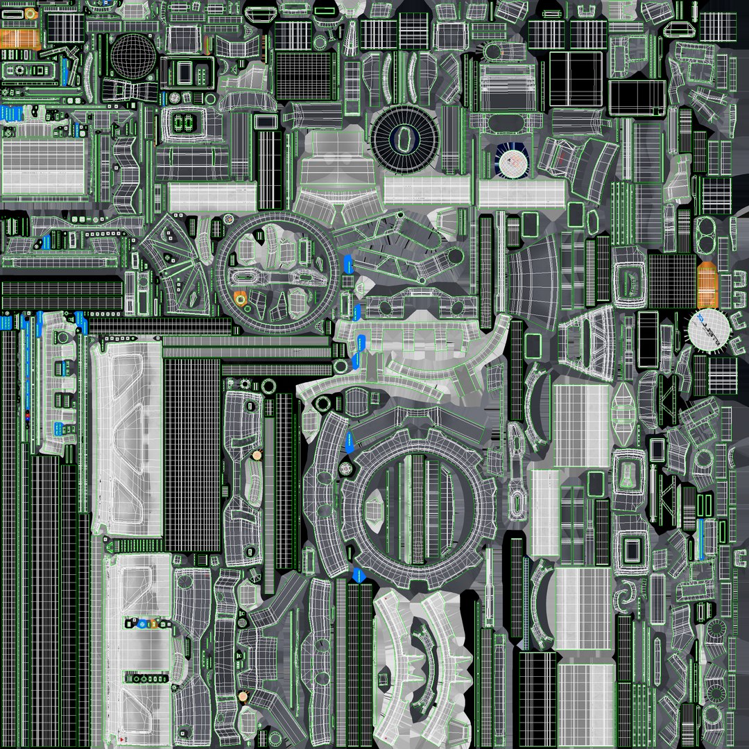 Sci-fi Time Machine Teleport Device PBR 3D - TurboSquid 1959246