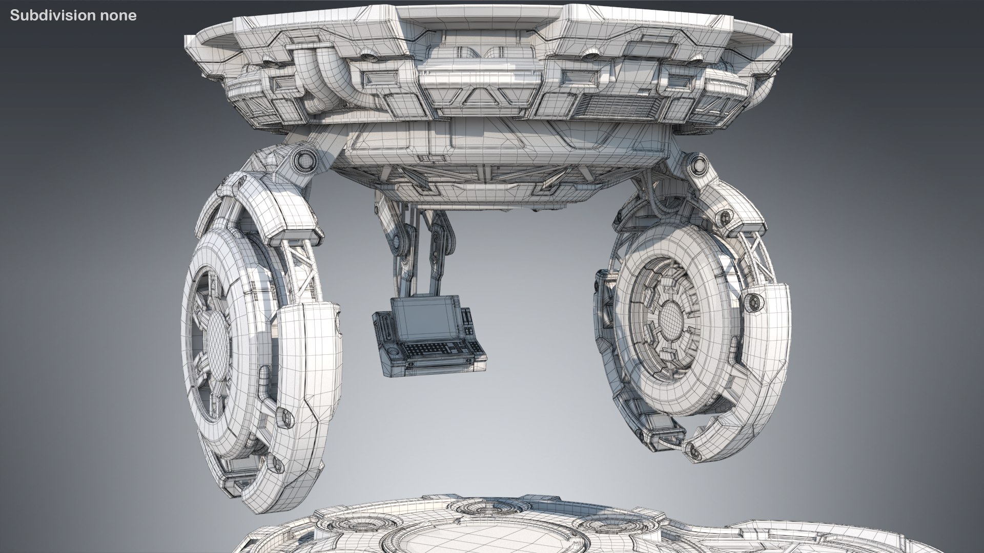 Sci-fi Time Machine Teleport Device PBR 3D - TurboSquid 1959246