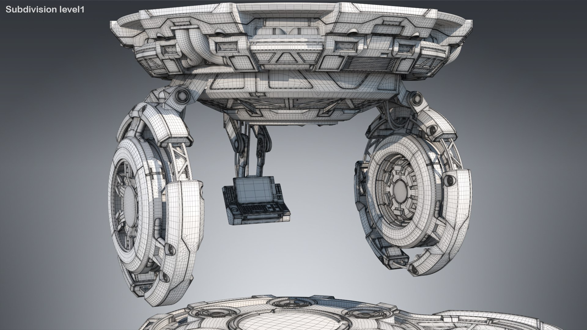 Sci-fi Time Machine Teleport Device PBR 3D - TurboSquid 1959246