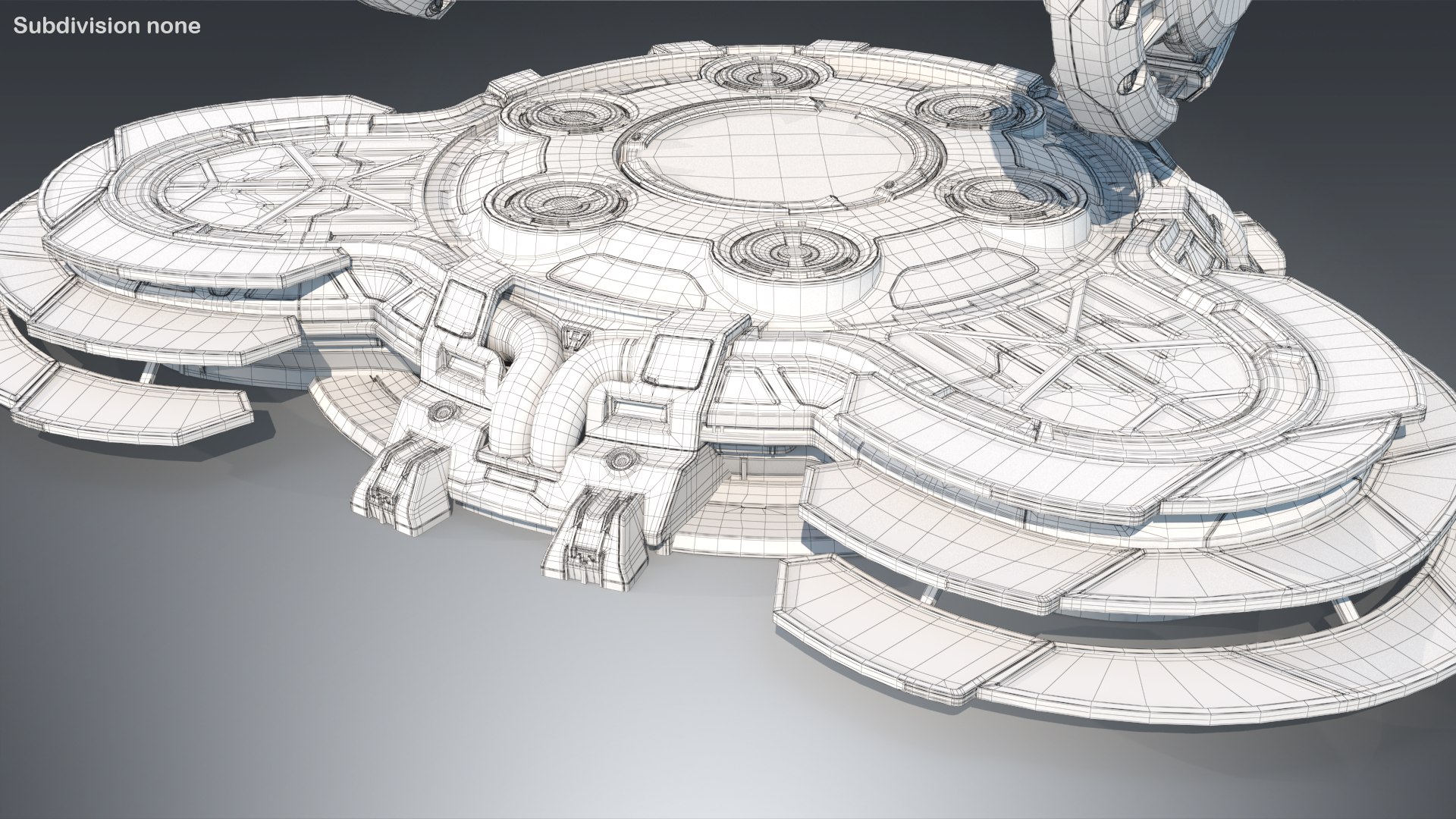 Sci-fi Time Machine Teleport Device PBR 3D - TurboSquid 1959246