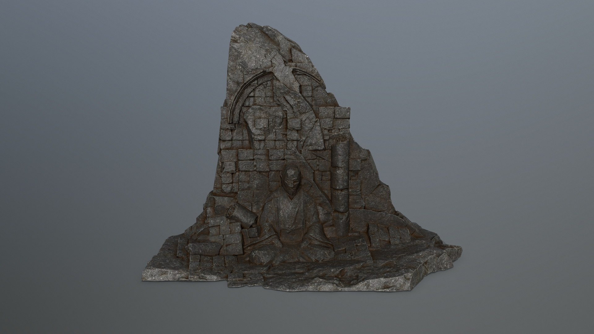 Buddha Rock 3D Model - TurboSquid 1964538