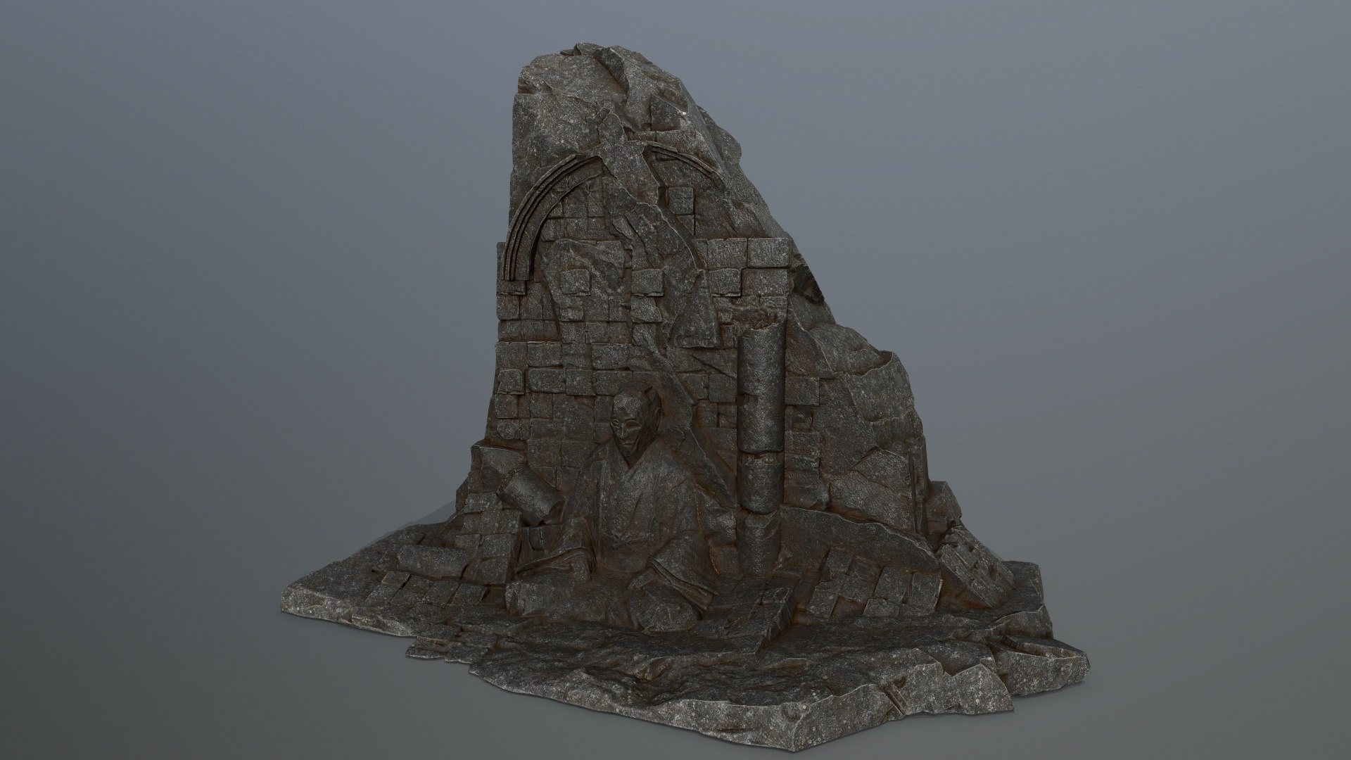 Buddha Rock 3D Model - TurboSquid 1964538