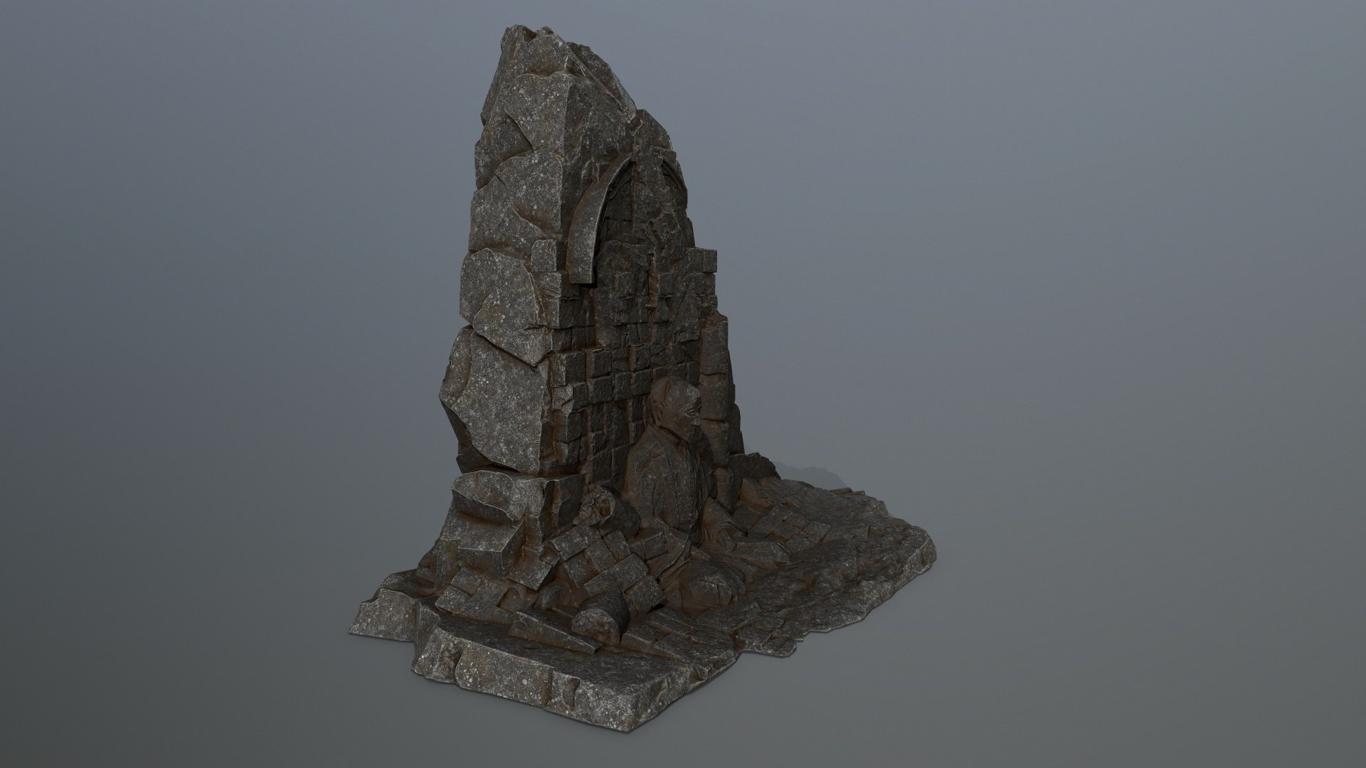 Buddha Rock 3D Model - TurboSquid 1964538