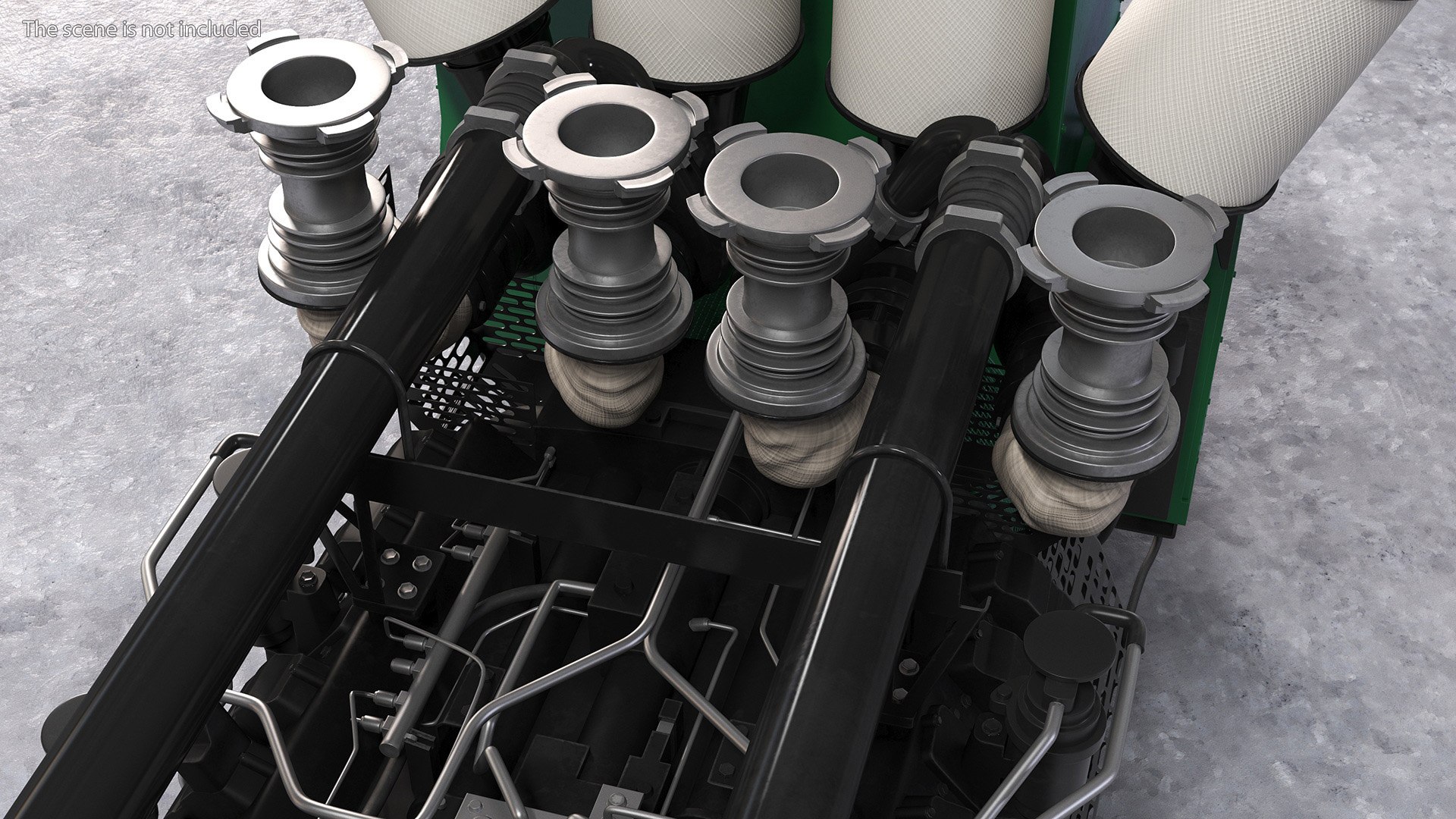 3D Control Panel With Diesel Generator Engine Model - TurboSquid 2243588