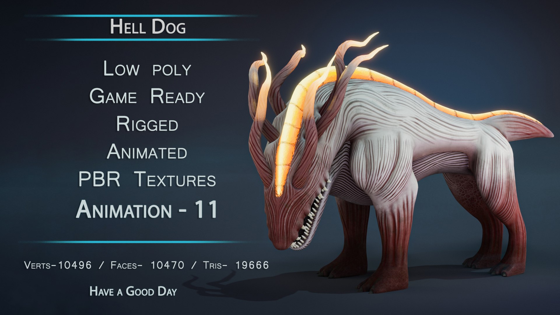 Hell Dog 3D Model - TurboSquid 1844648