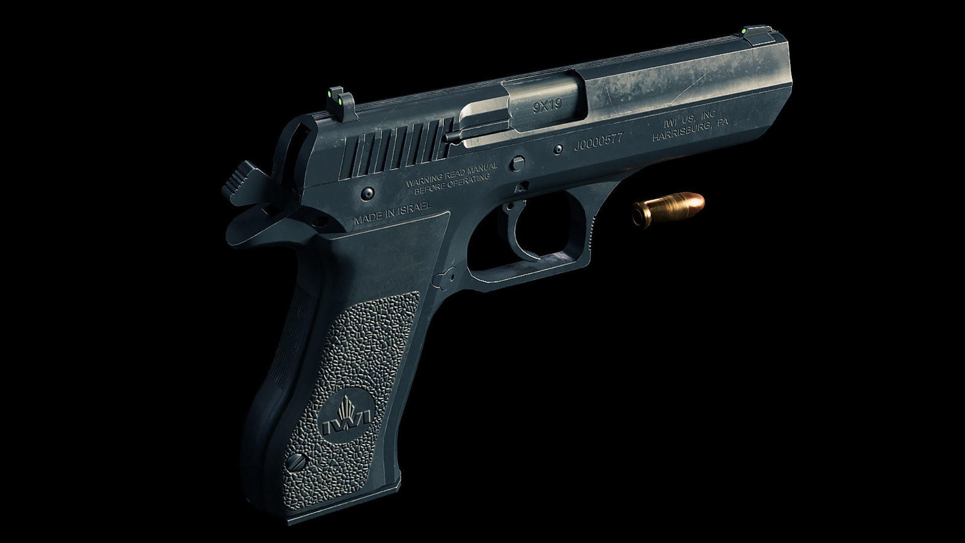 IWI Jericho 941F Pistol 3D - TurboSquid 2140713