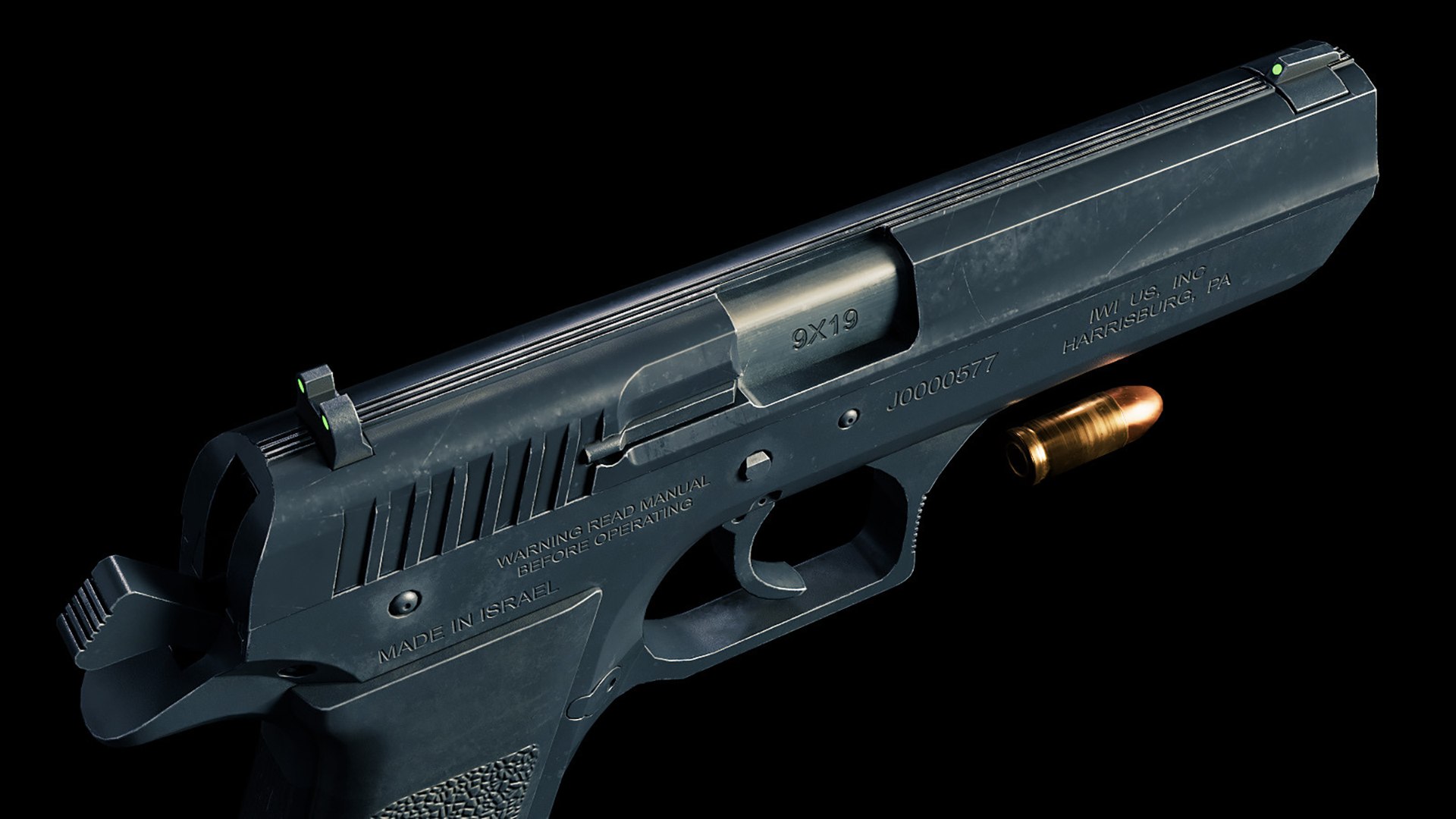 IWI Jericho 941F Pistol 3D - TurboSquid 2140713
