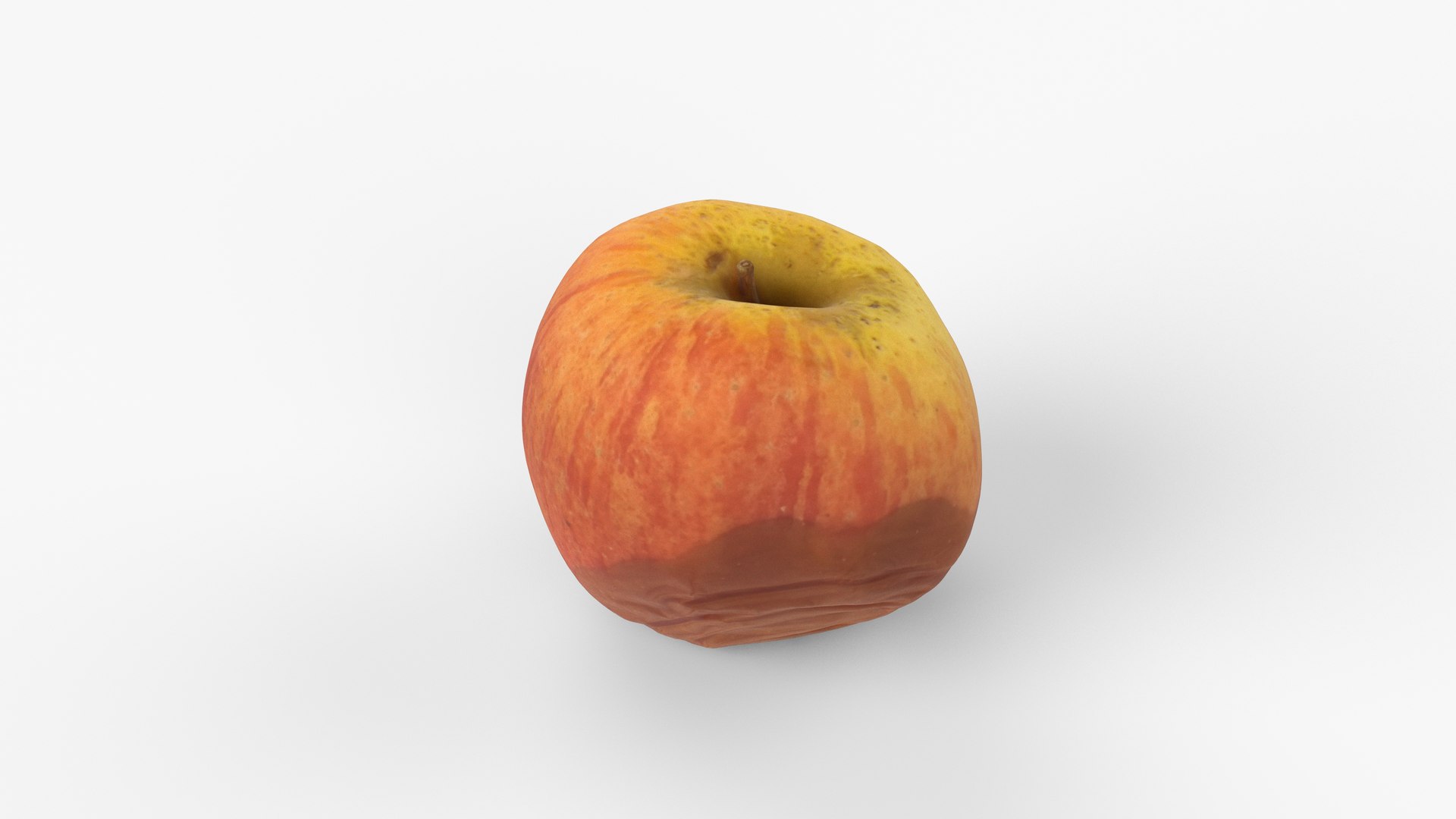 Photorealistic 3D Scan Of Rotten Wrinkly Overripe Old Ugly Apple Model ...