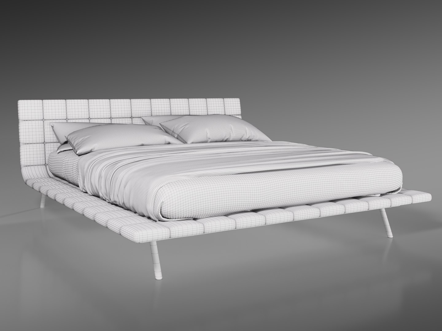 Onda bed poliform 3D model - TurboSquid 1704584