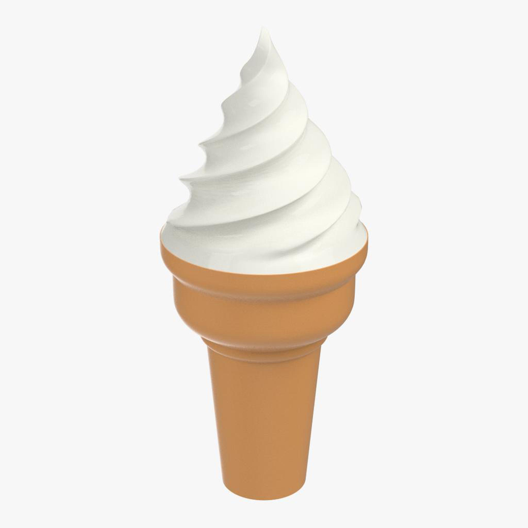 3D stylized ice cream cone - TurboSquid 1599506