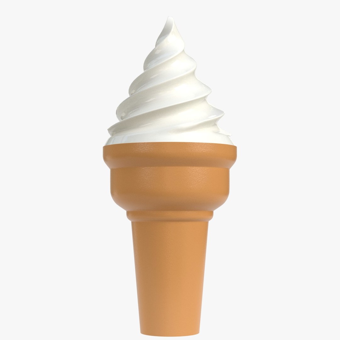 3D stylized ice cream cone - TurboSquid 1599506