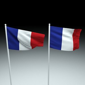 French Flag 3D Models for Download | TurboSquid