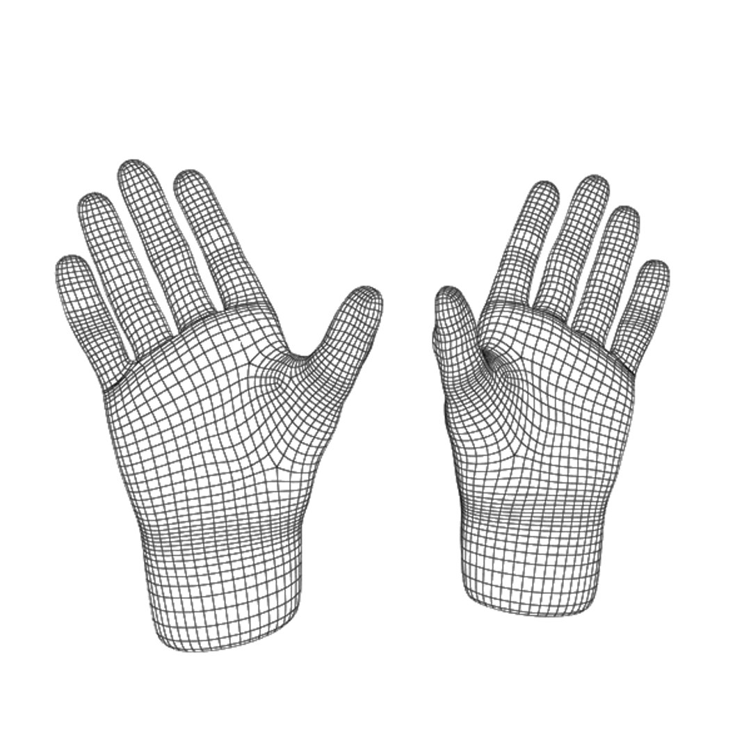 3ds Max Rigged Male Hand