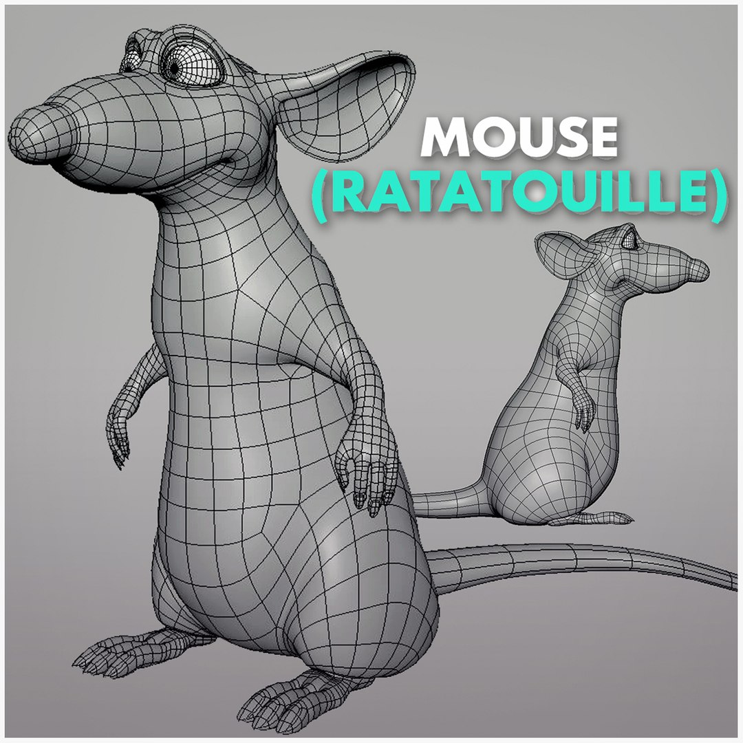 Mouse Ratatouille 3D model - TurboSquid 2096598