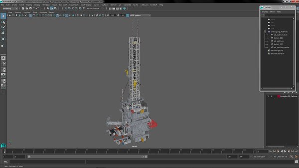 Drilling Rig Platform 3D model - TurboSquid 1839951