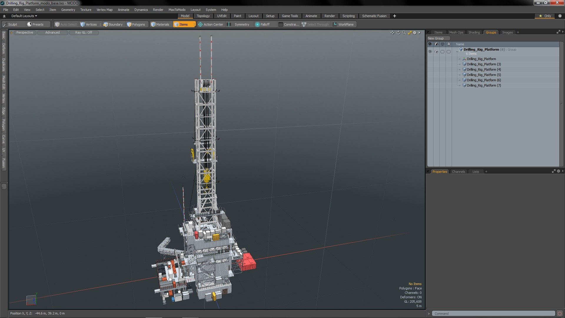 Drilling Rig Platform 3D model - TurboSquid 1839951
