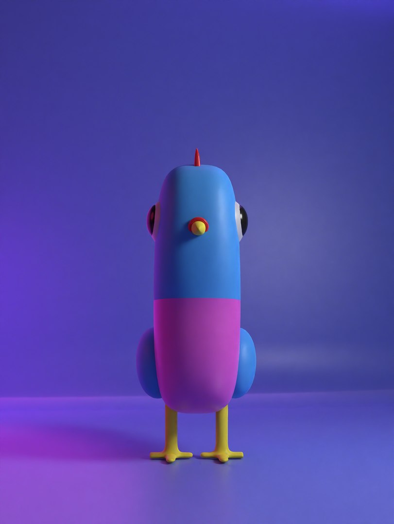 Cartoon 3D Duck 3D Model - TurboSquid 2045185