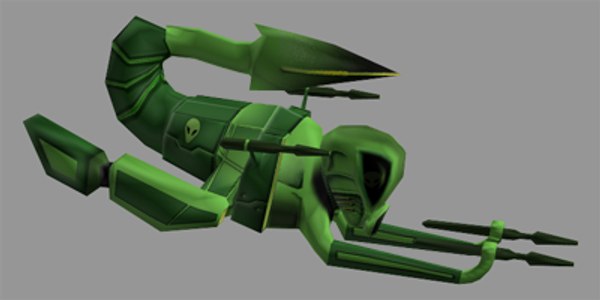 modelo 3d Alien Ship - Space Fighter - TurboSquid 244002