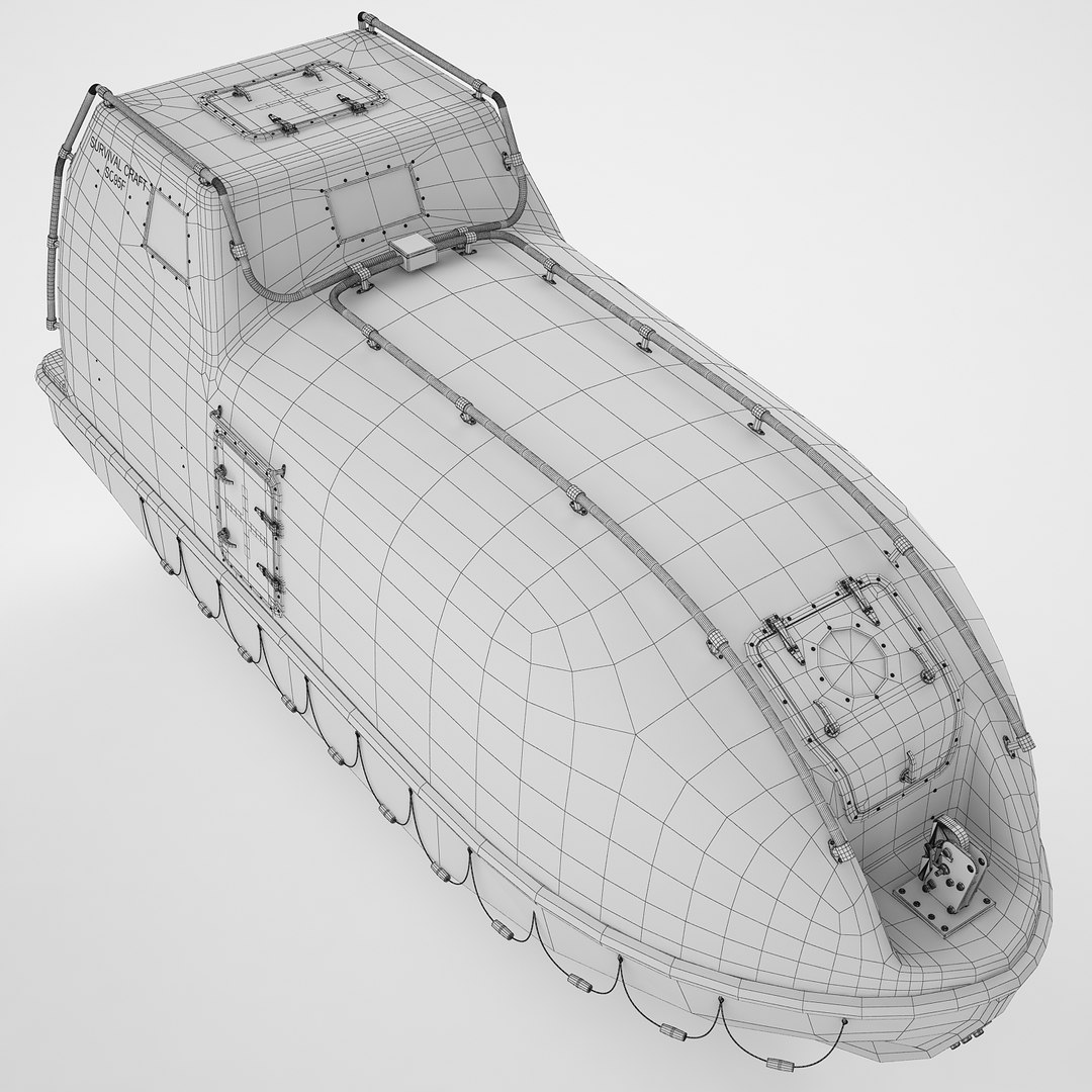 3D lifeboat life boat model | 1143555 | TurboSquid