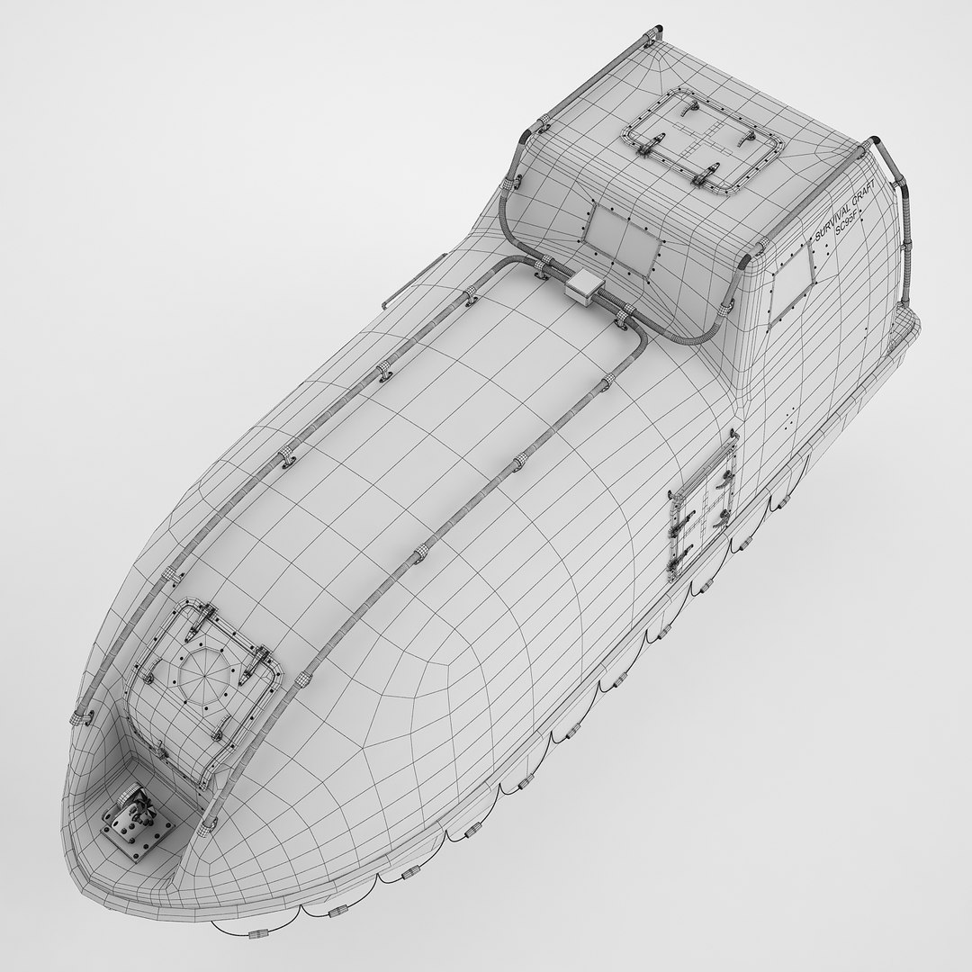 3D lifeboat life boat model | 1143555 | TurboSquid