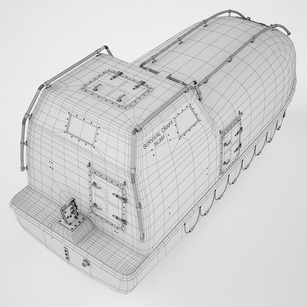 3D lifeboat life boat model | 1143555 | TurboSquid